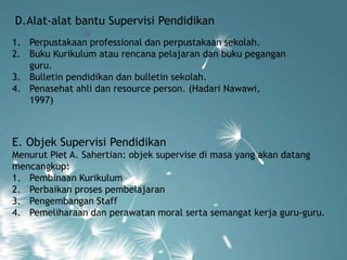 Supervisi pendidikan | PPTX