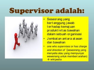 Great Supervisor | PPT