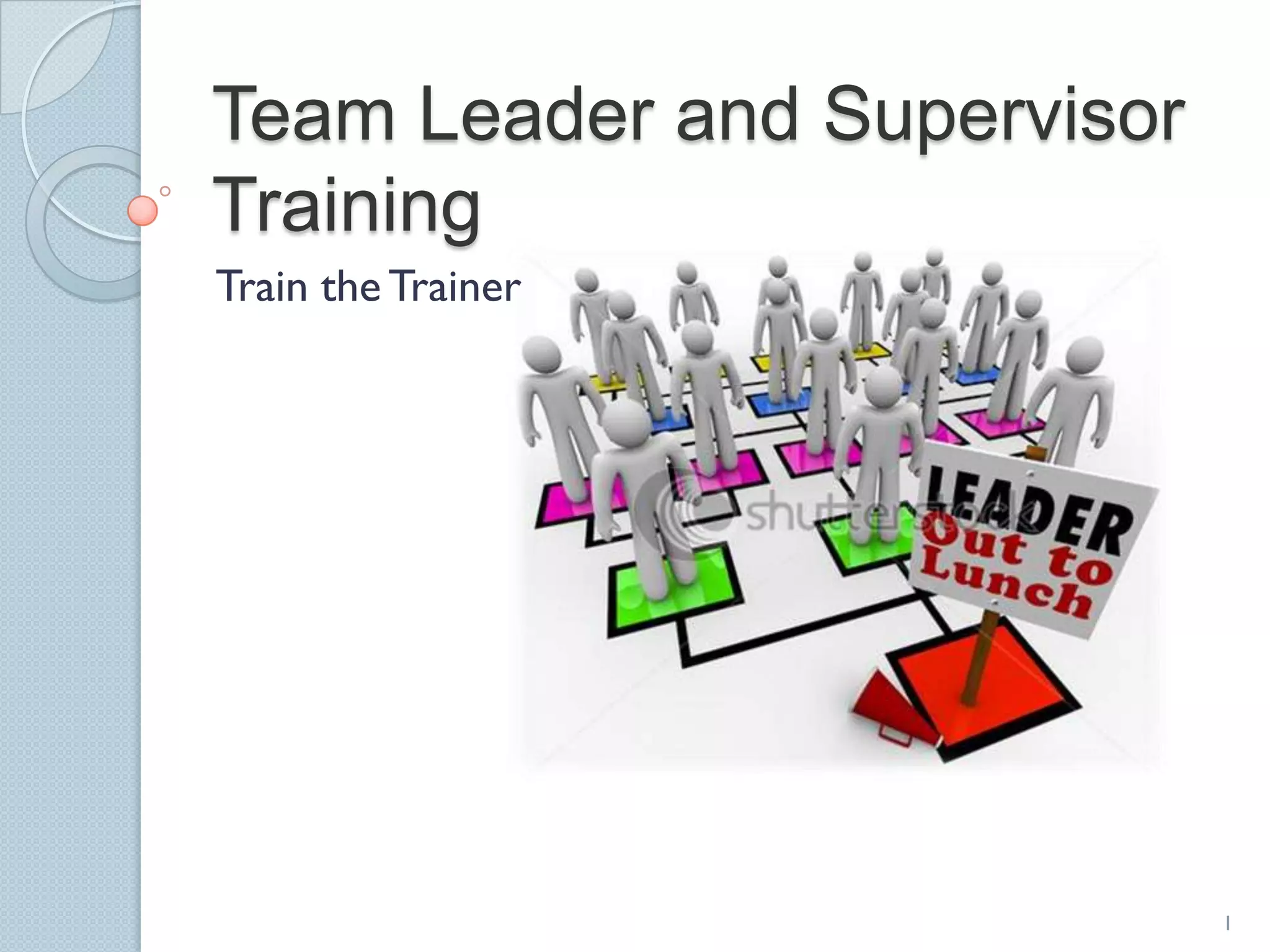 Supervisor and team leader training compressed for web | PPT