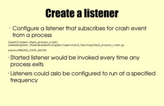 Process management using Supervisord | PPT