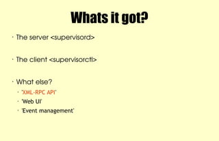 Process management using Supervisord | PPT