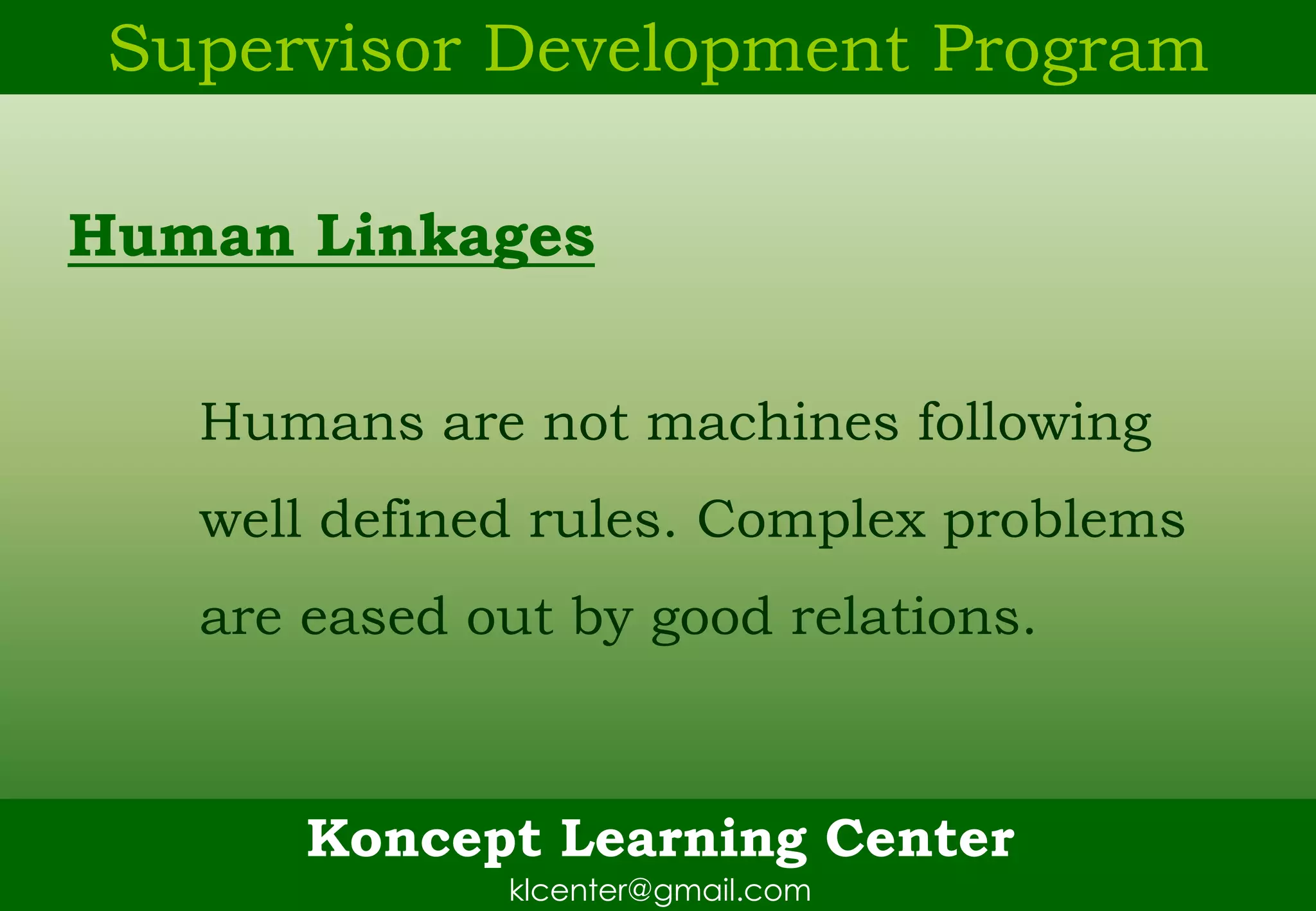 Supervisor development program | PPTX