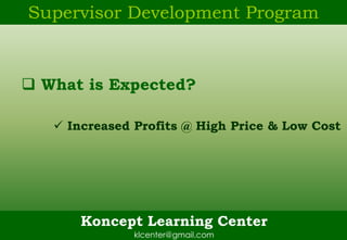 Supervisor development program | PPTX