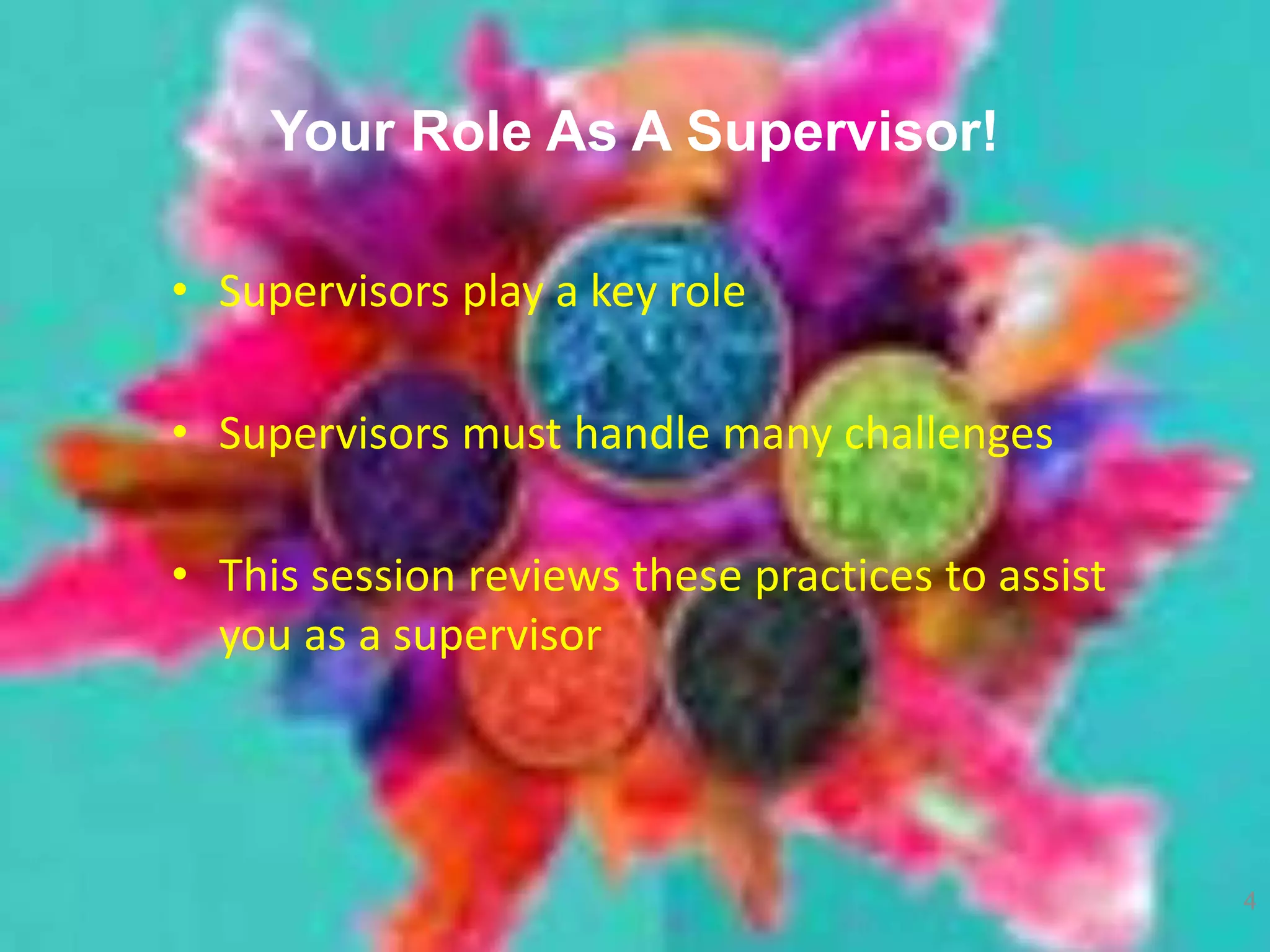 Supervisor role in safety | PPT