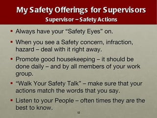 Supervisor Safety Training | PPT