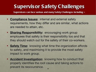 Supervisor Safety Training | PPT