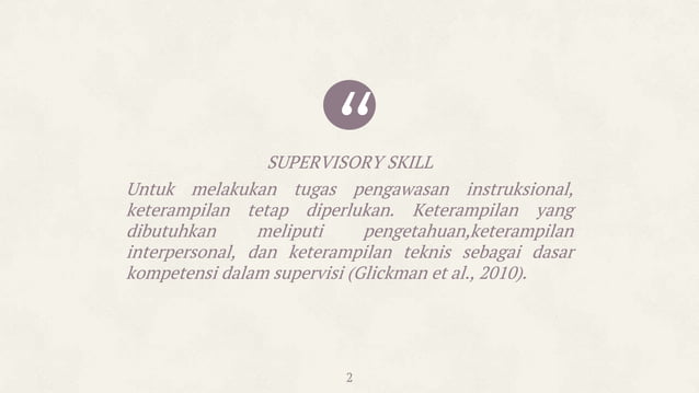 Supervisor skill management | PPTX