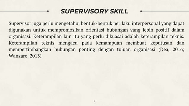 Supervisor skill management | PPTX