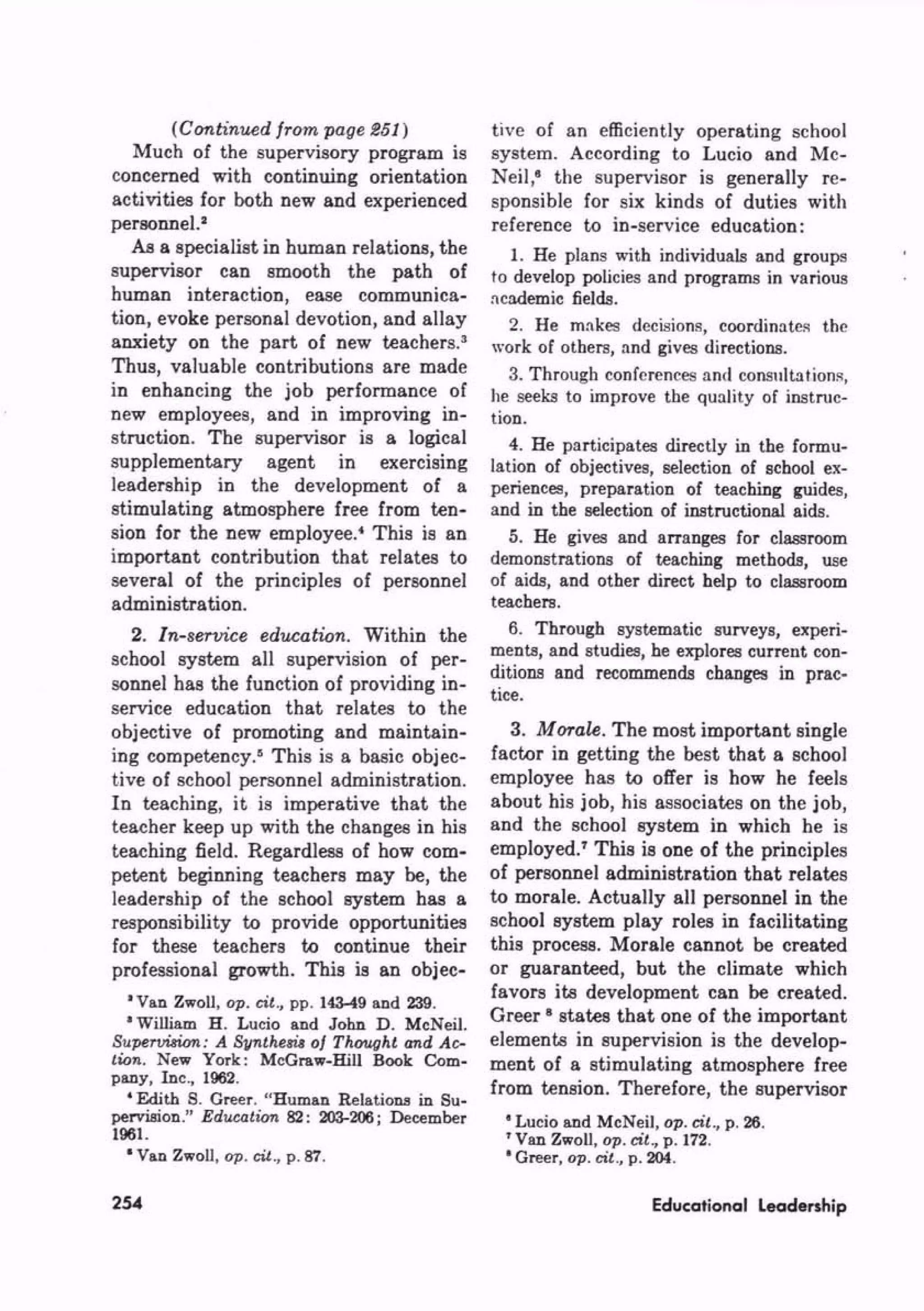 Supervisor's role | PDF