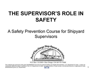 supervisors role in Ship and Marine Industry.ppt