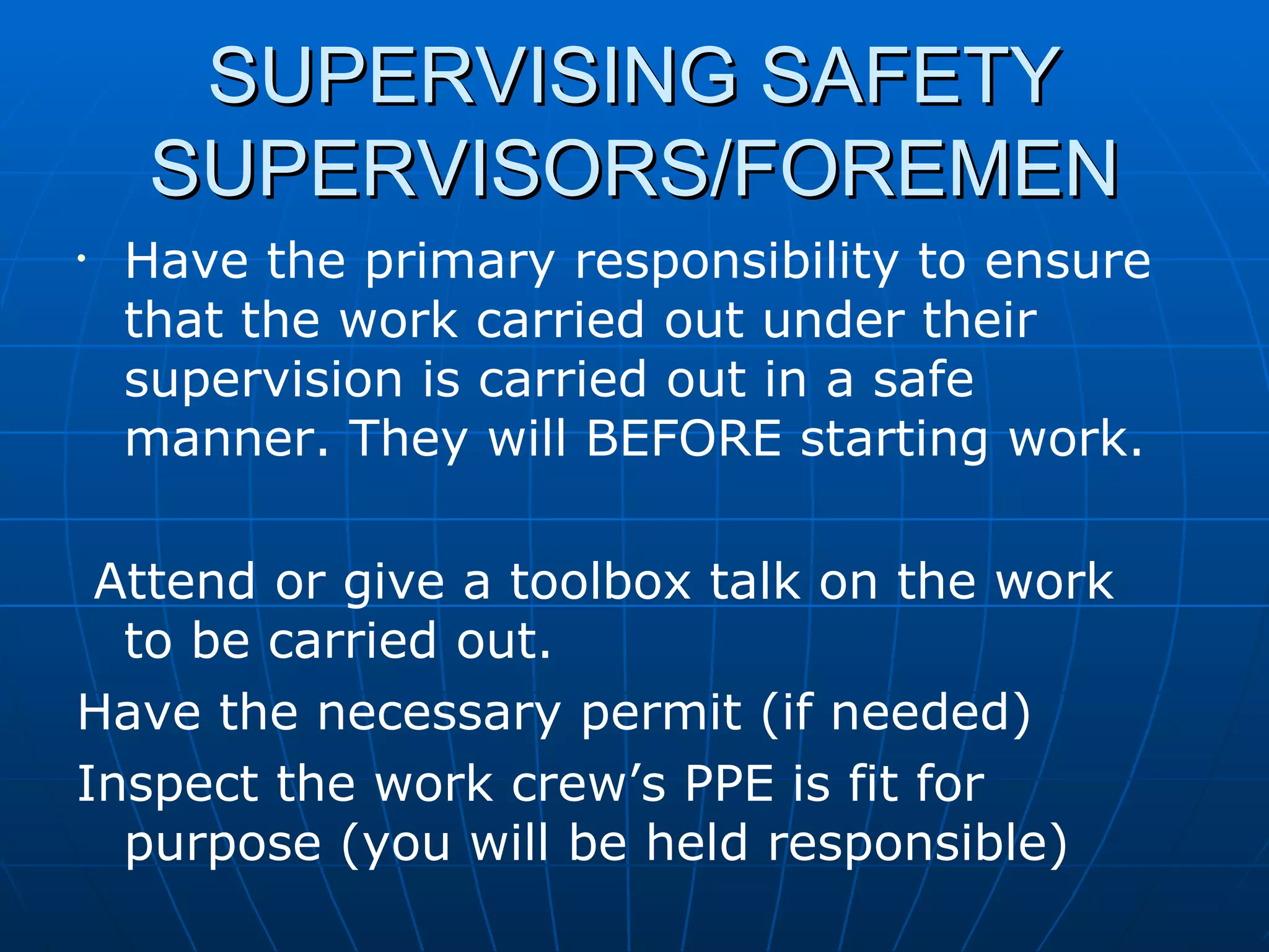 Supervisor training | PPT | Business and Finance