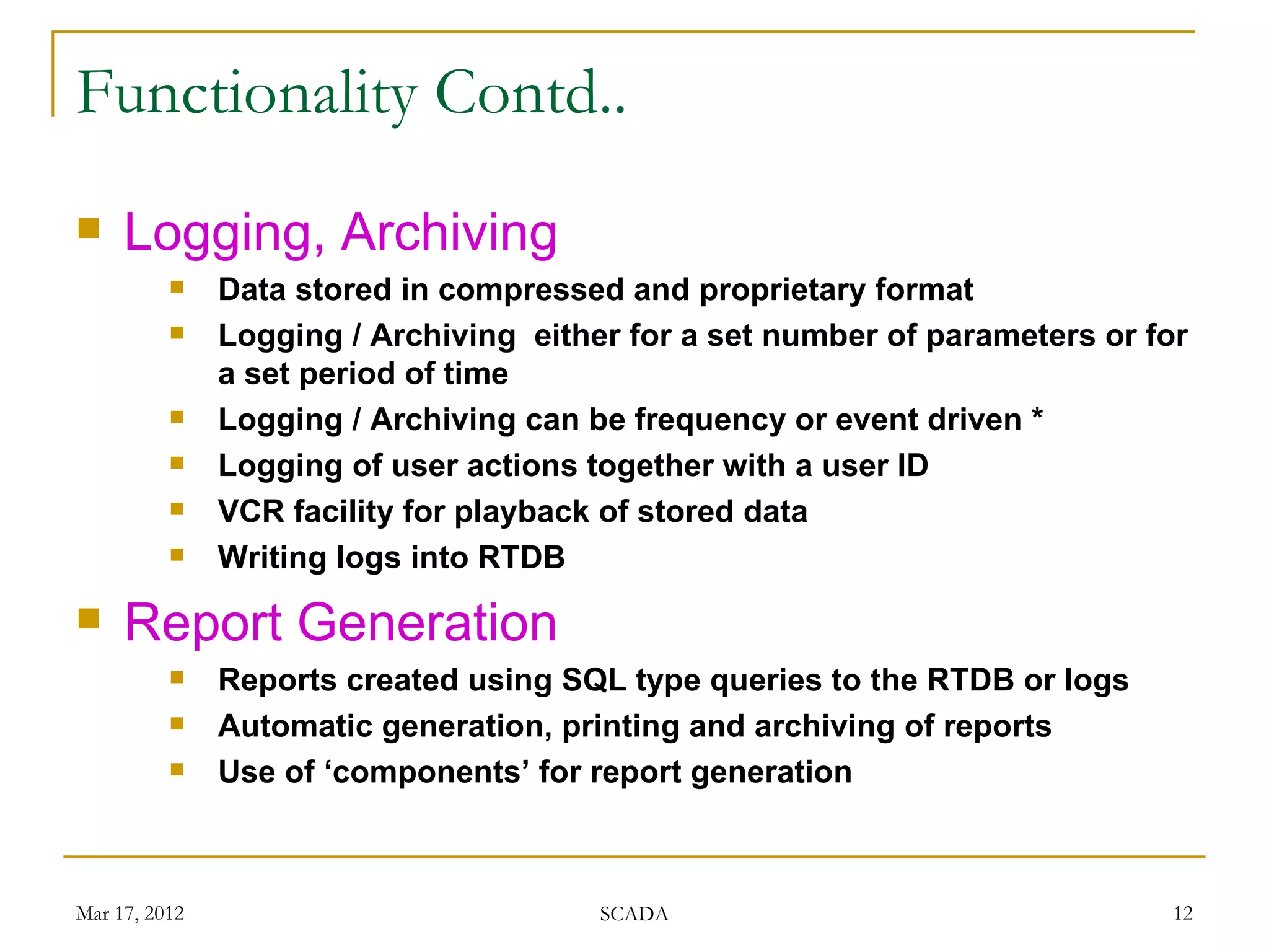 Supervisory Control And Data Acquisition Ppt Operating Systems Computer Software And