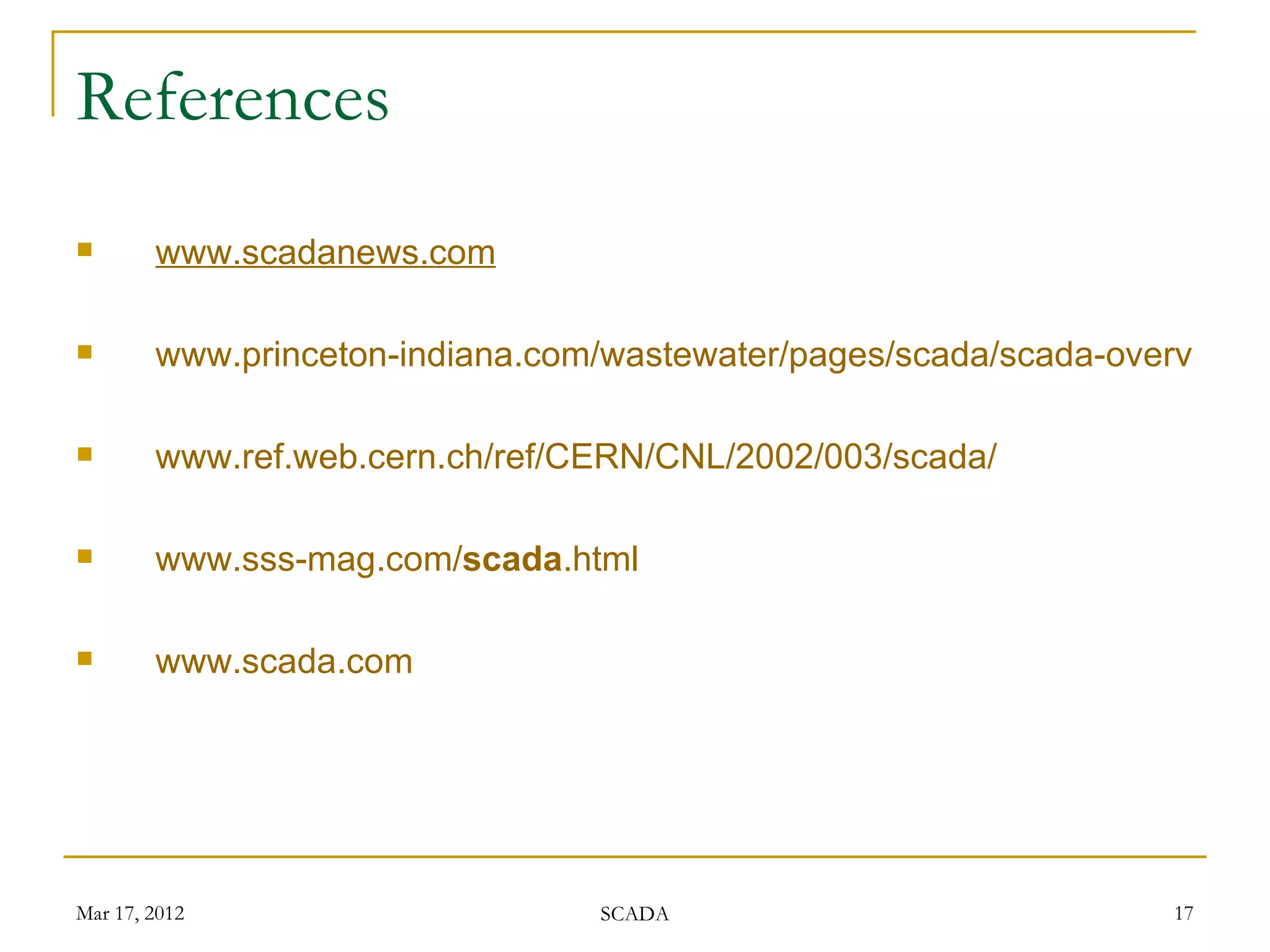 Supervisory Control And Data Acquisition Ppt Operating Systems Computer Software And