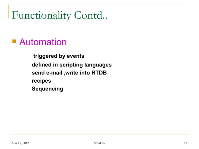 Supervisory control and data acquisition | PPT | Operating Systems ...