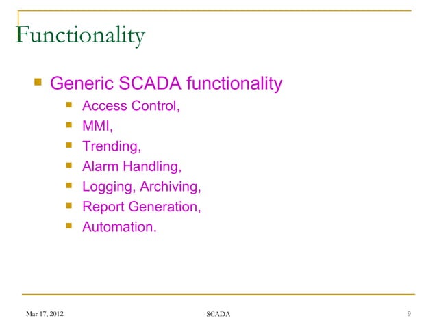 Supervisory control and data acquisition | PPT | Operating Systems ...