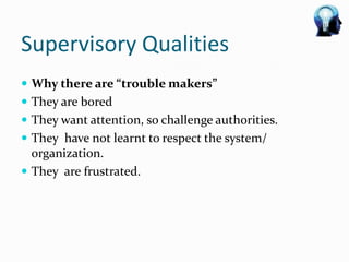 How to Gain Excellent Supervisory Skills | PPTX | Resume Writing and ...