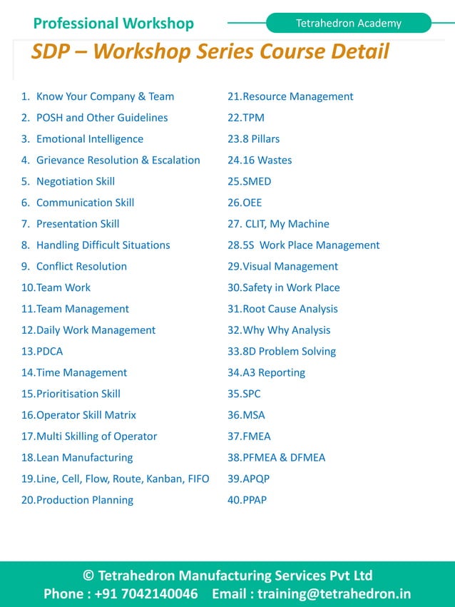 Supervisory Development Program - Short Duration | PDF | Business ...