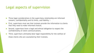 Supervisory ethics and issues | PPTX