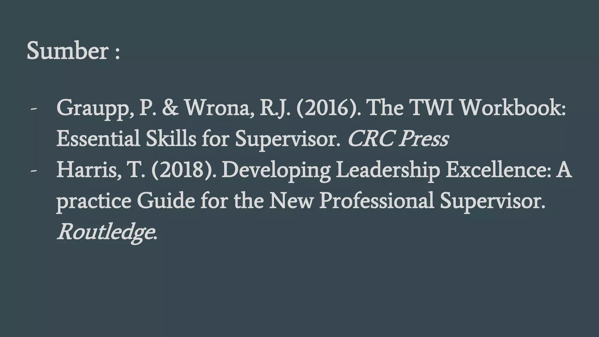 Supervisory management | PPTX