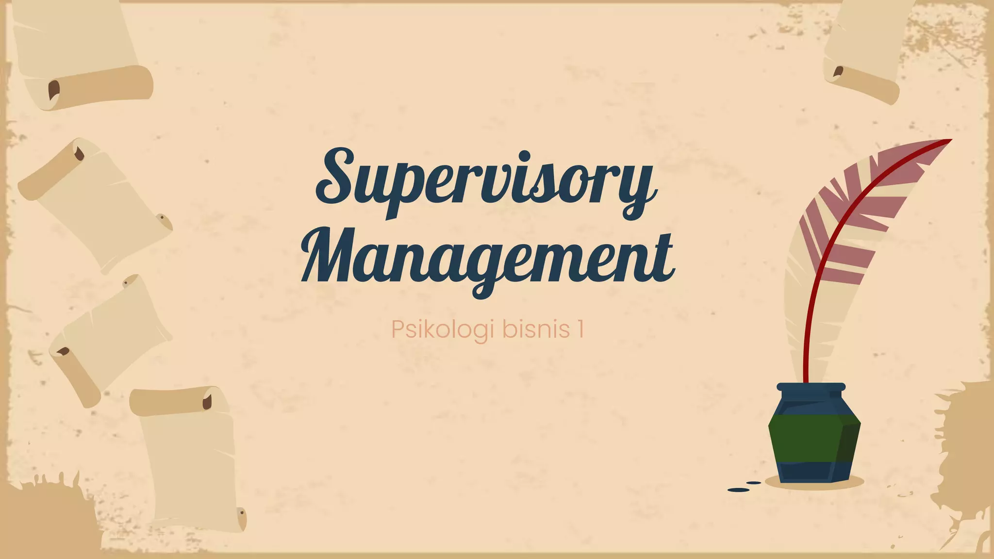 Supervisory management | PPT