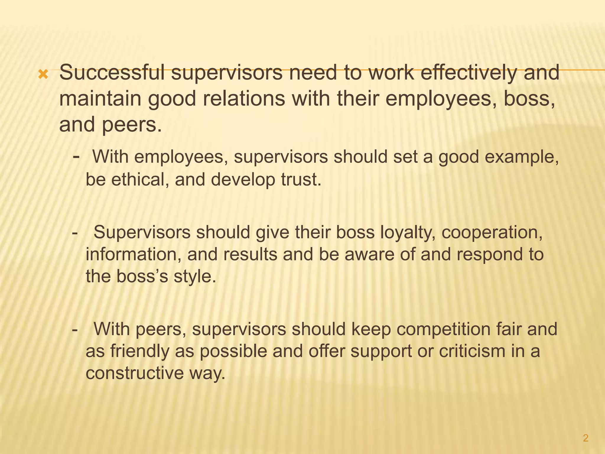 Supervisory skills | PPTX
