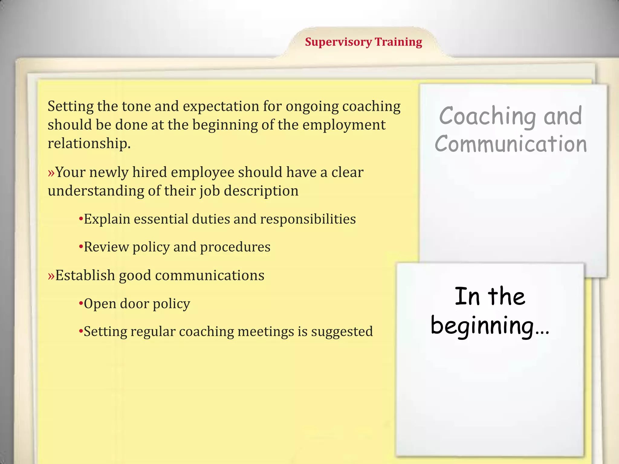 Supervisory Training | PPTX