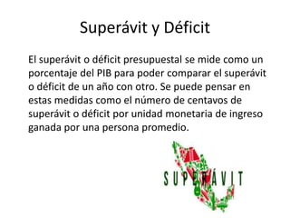 Superávit y déficit | PPTX