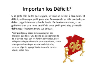 Superávit y déficit | PPTX