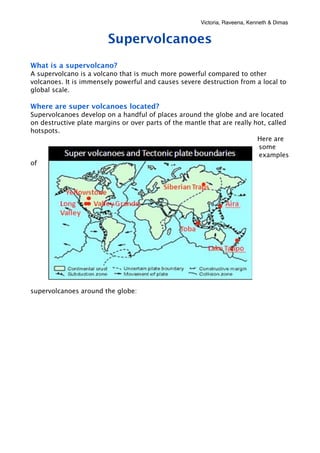 Supervolcanoes booklet | PDF