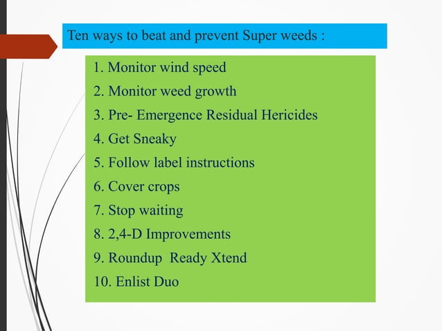 SUPER WEEDS POWER POINT PRESENTATION | PPTX