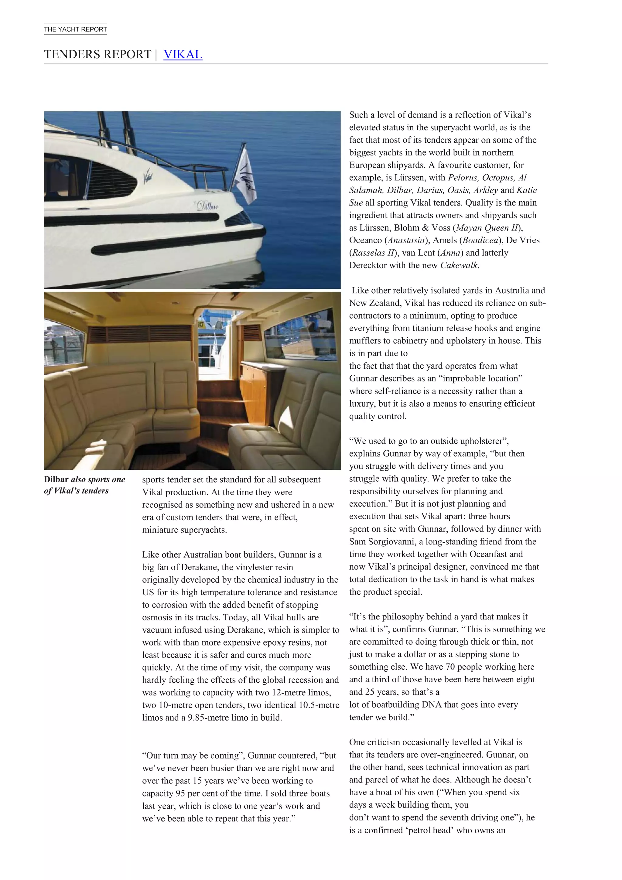 Super Yacht Tenders | PDF