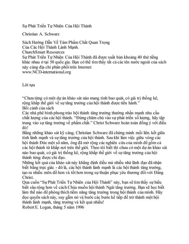 Su phat trien tu nhien cua hoi thanh | PDF