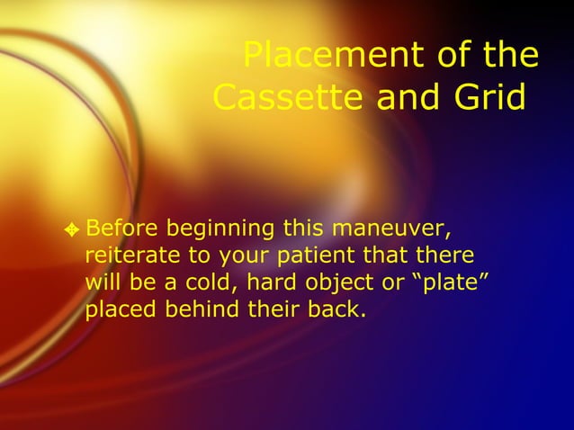 Supine Chest | PPT