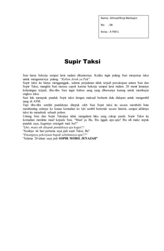 Supir taksi | DOCX