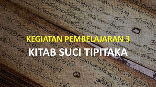 Suplemen kb 2 modul pdab kitab suci tipitaka ok | PPT
