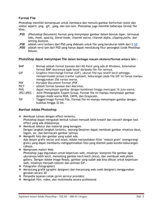 Suplemen materi photo shop xii-0 | PDF
