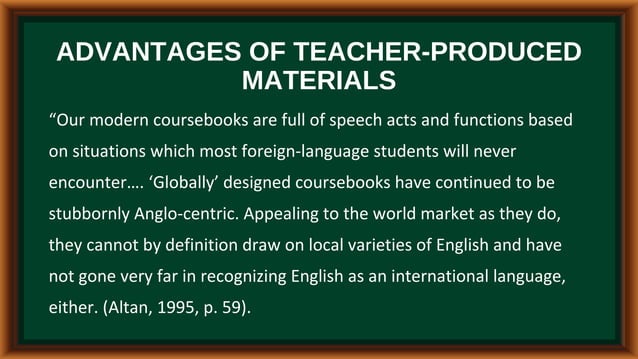 Guidelines for Designing Effective Language Teaching Materials | PPT ...