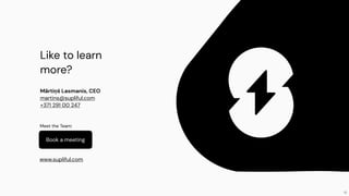 Supliful's $1.1M pitch deck for white-label influencer supplements | PDF