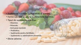 Suplimente nutritive - evoluție și impact.pptx