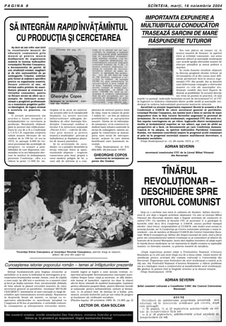 Supliment scã‚nteia | PDF