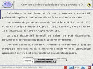 Suport cls09-tic-cap01-l01-01-structura calculatorului personal | PPTX