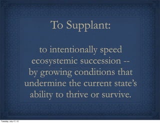 Supplanting the Modern World - Ecosystemic Succession through Cultural ...