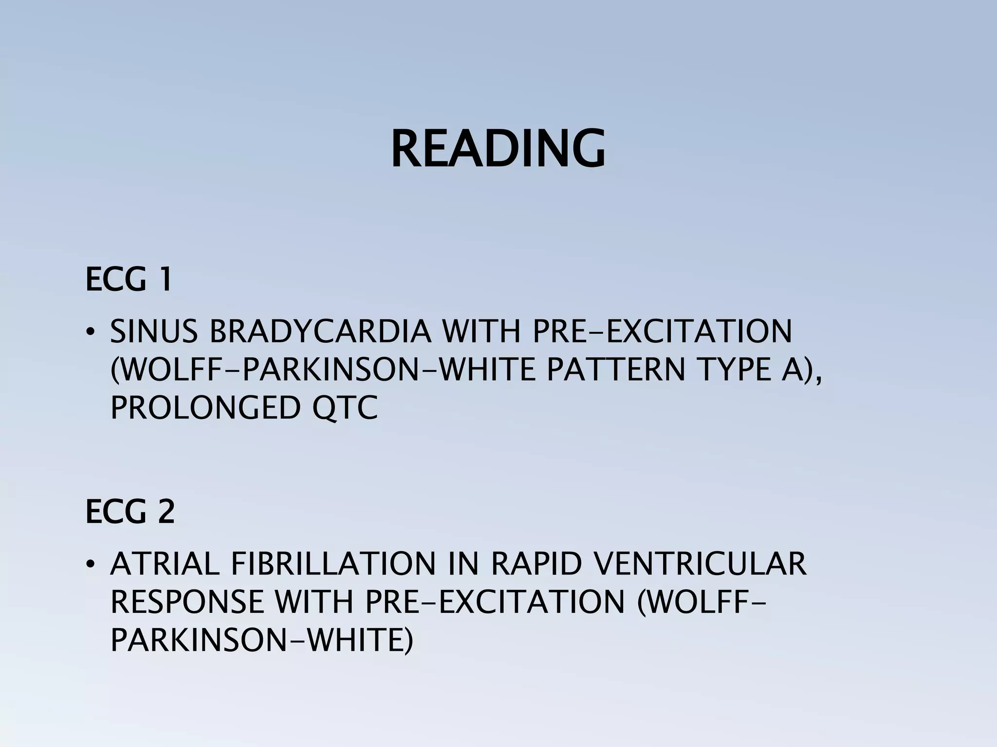 PRE EXCITATION SYNDROMES (THE WOLFF PARKINSON WHITE, LPL, MAHAIM) | PPTX