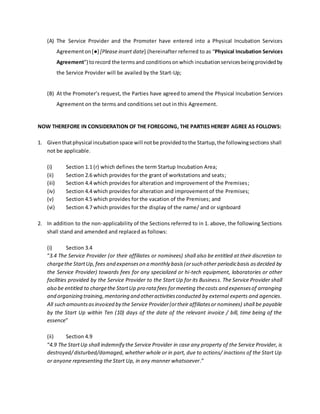Supplemental Agreement Template