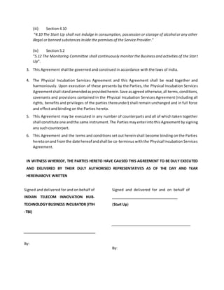 Supplemental Agreement Template