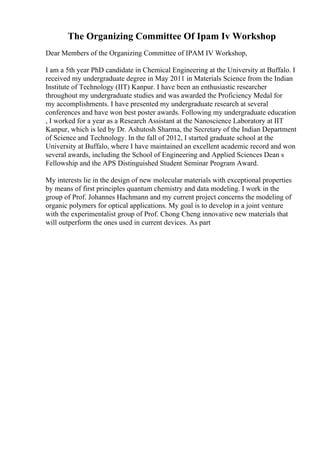Supplemental Essay Examples | PDF