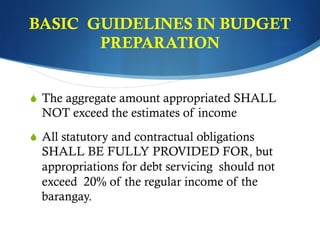 Supplemental inputs in budget preparation | PDF