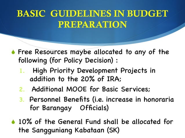 Supplemental inputs in budget preparation | PDF | Business Accounting ...