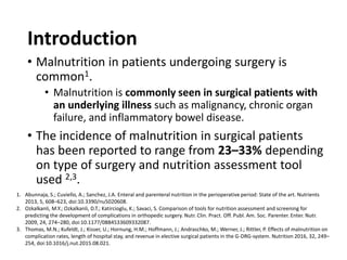 Supplemental Parenteral Nutrition Role During Pre and Post Operative ...