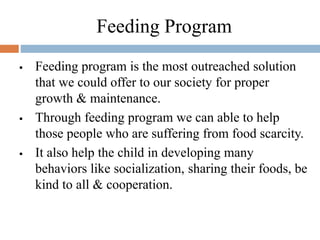 Supplementary Feeding Program(SFP) in BINP | PPTX